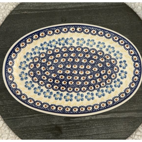 Polish Pottery Market | Dining | Vintage Polish Pottery Oval Serving ...